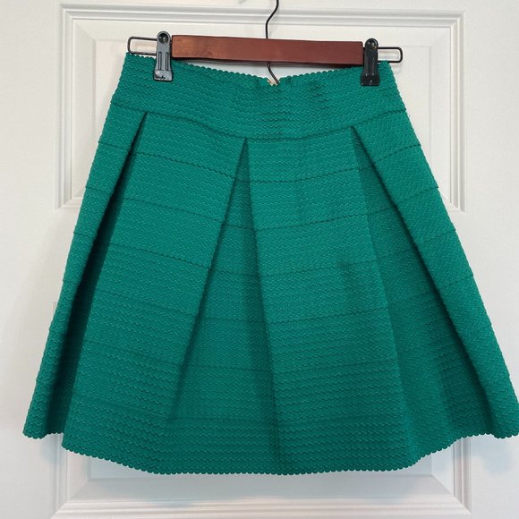 Skirts | Green Structured Mini Skirt | Poshmark